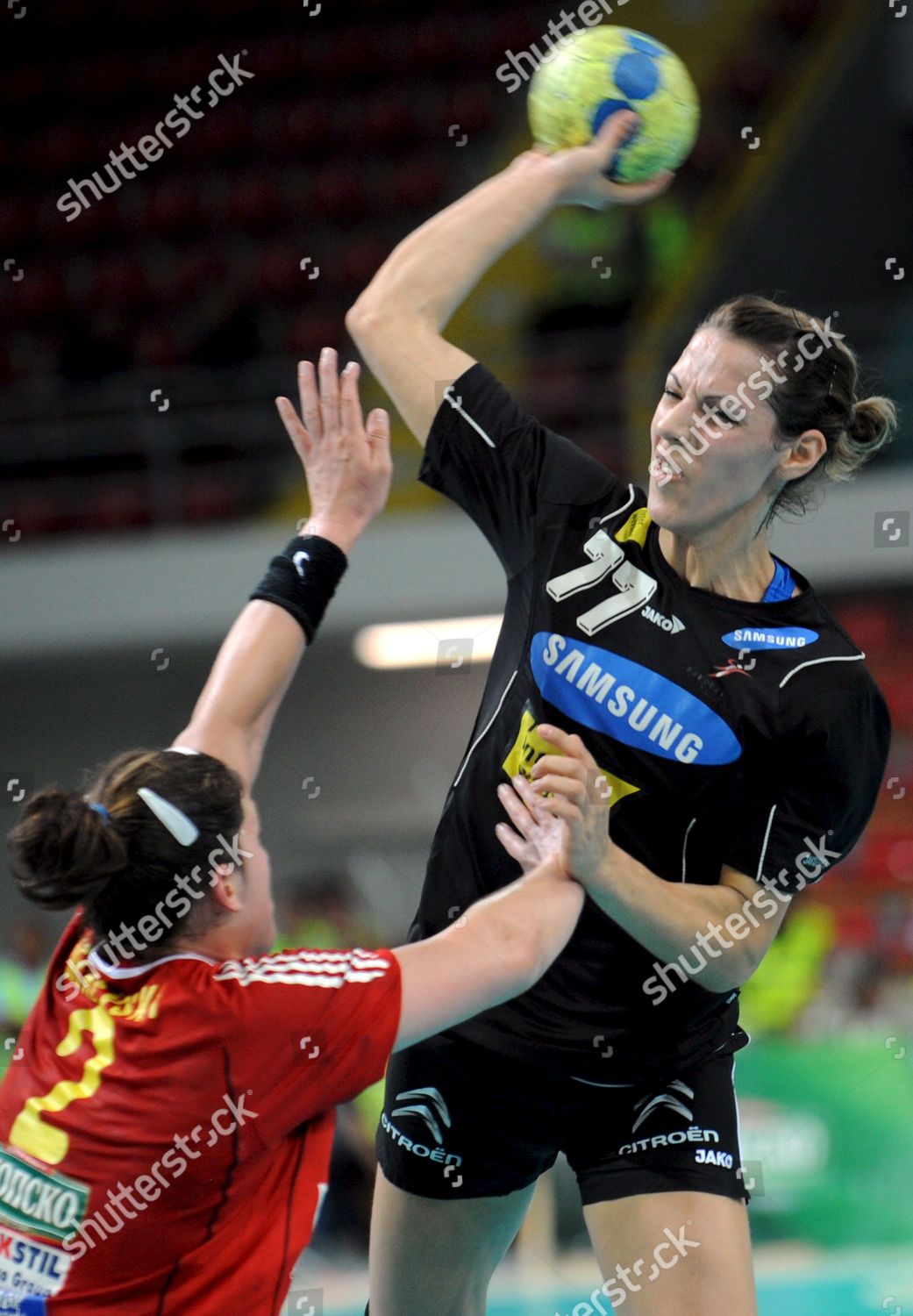 Austrias Player Gorica Acimovic R Tries Editorial Stock Photo - Stock ...