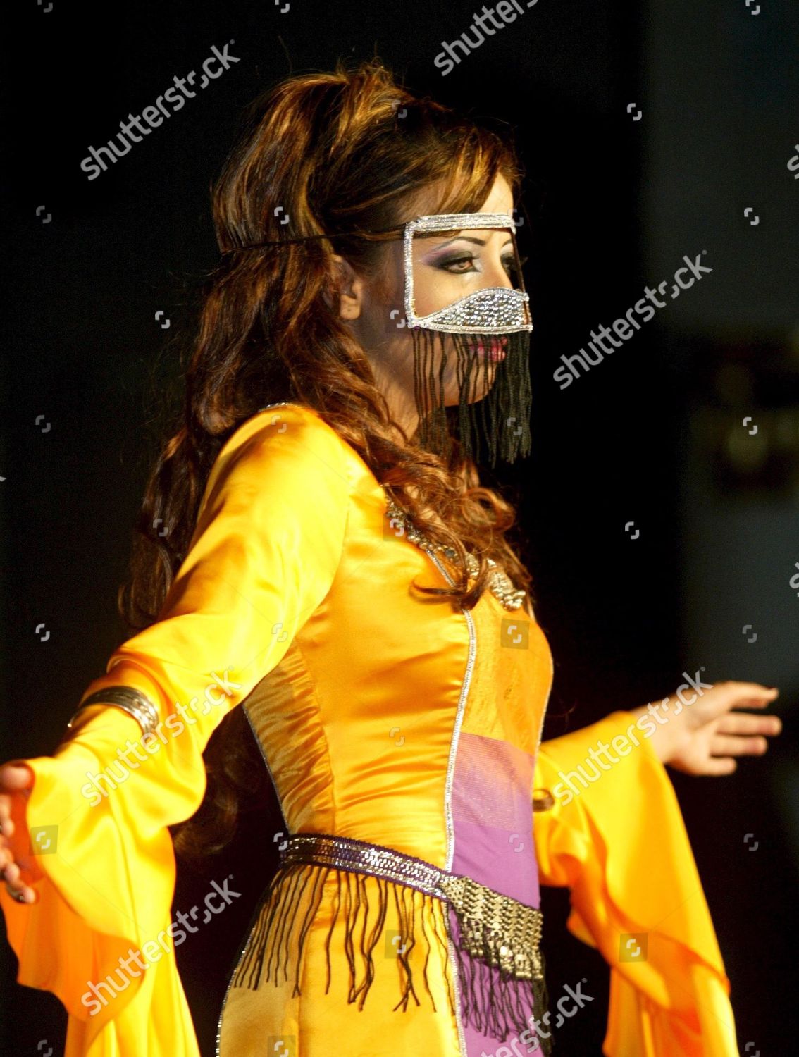 Model Takes Catwalk Presenting Creation Omani Editorial Stock Photo ...