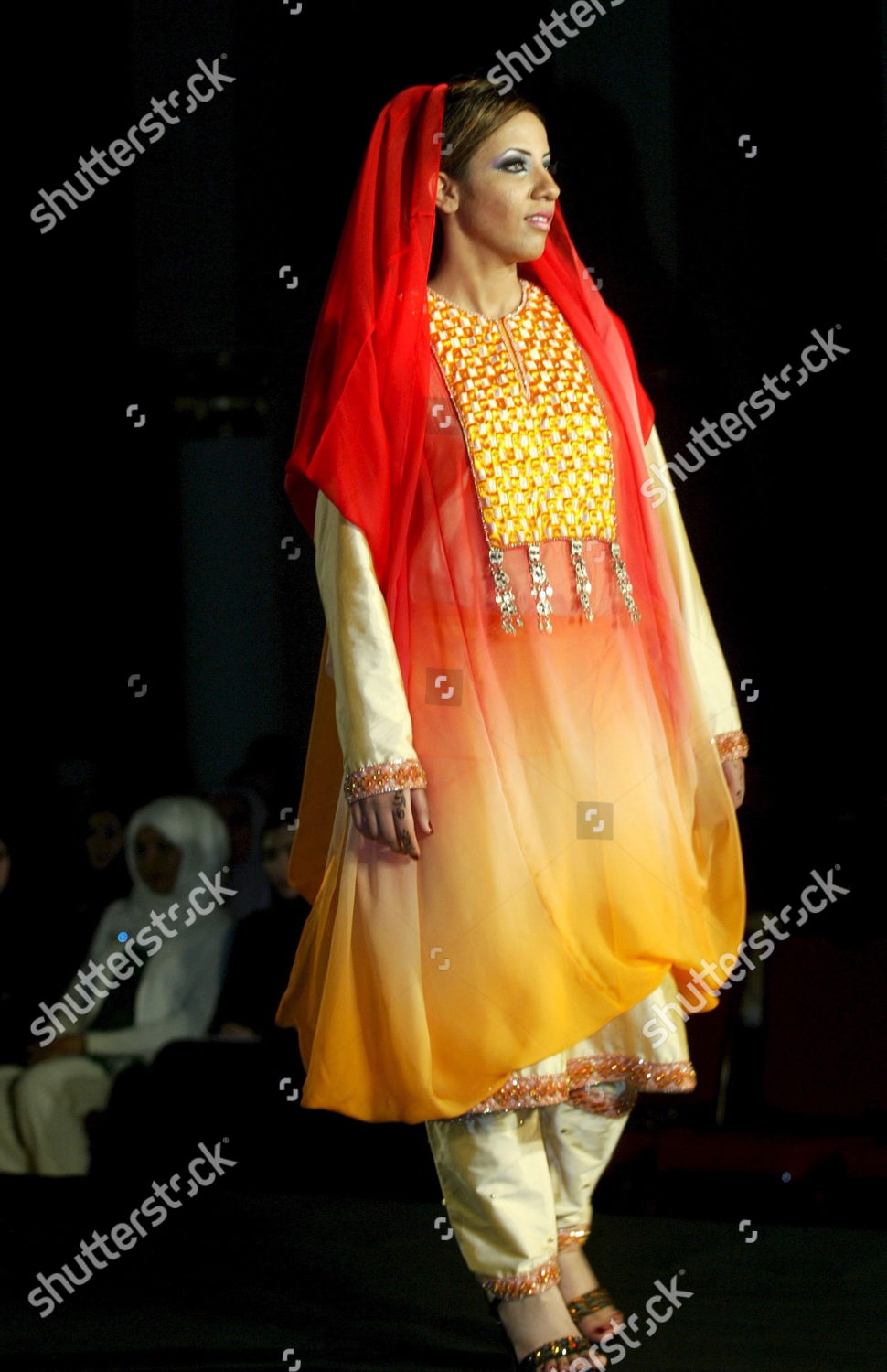 Model Takes Catwalk Presenting Creation Omani Editorial Stock Photo ...