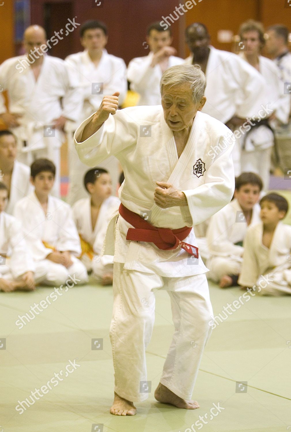 Japanese Sensei Ichiro Abe Teaches Kodokan Editorial Stock Photo ...