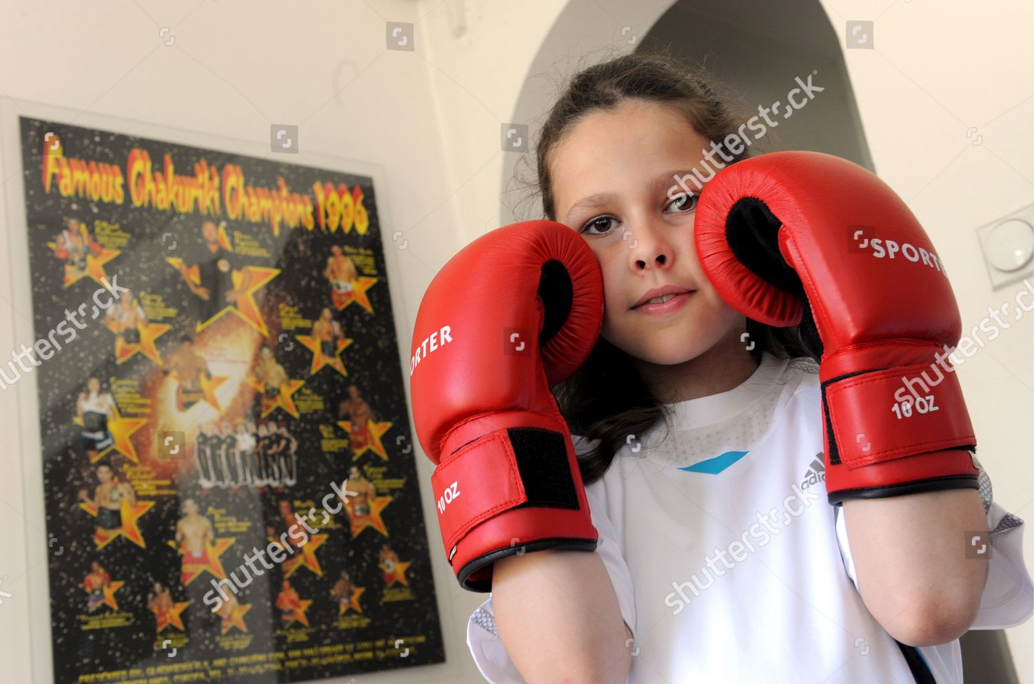 Eightyearold Marko Calasan Poses His Boxing Editorial Stock Photo ...