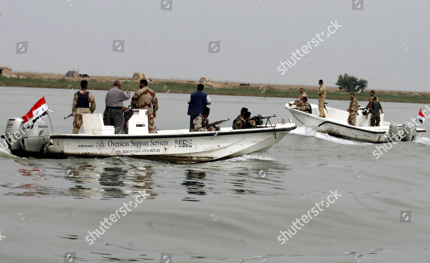 Iraqi Coast Guard Members On Patrol Editorial Stock Photo - Stock Image ...
