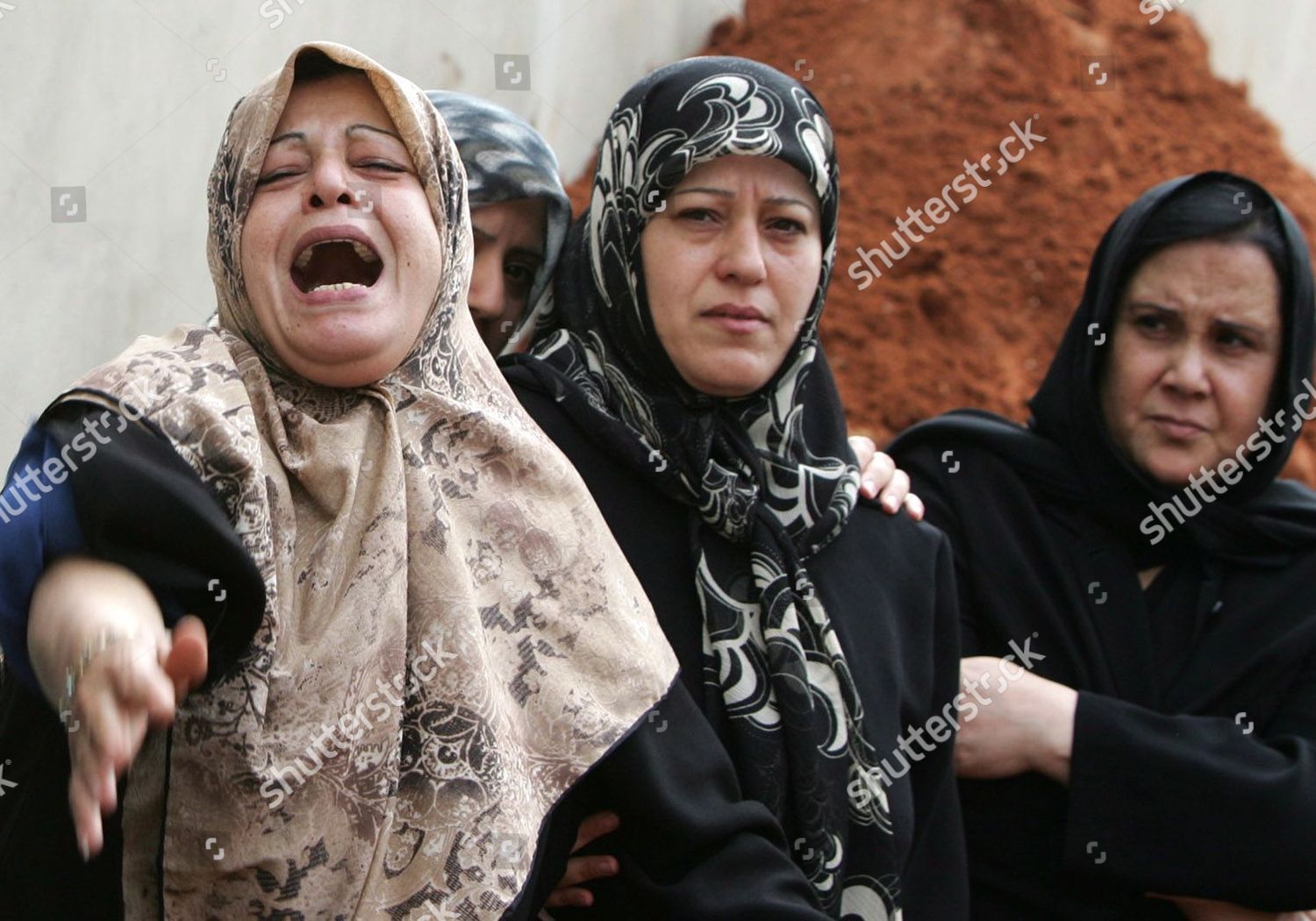 Lebanese Women Mourn During Mass Funeral Editorial Stock Photo - Stock ...