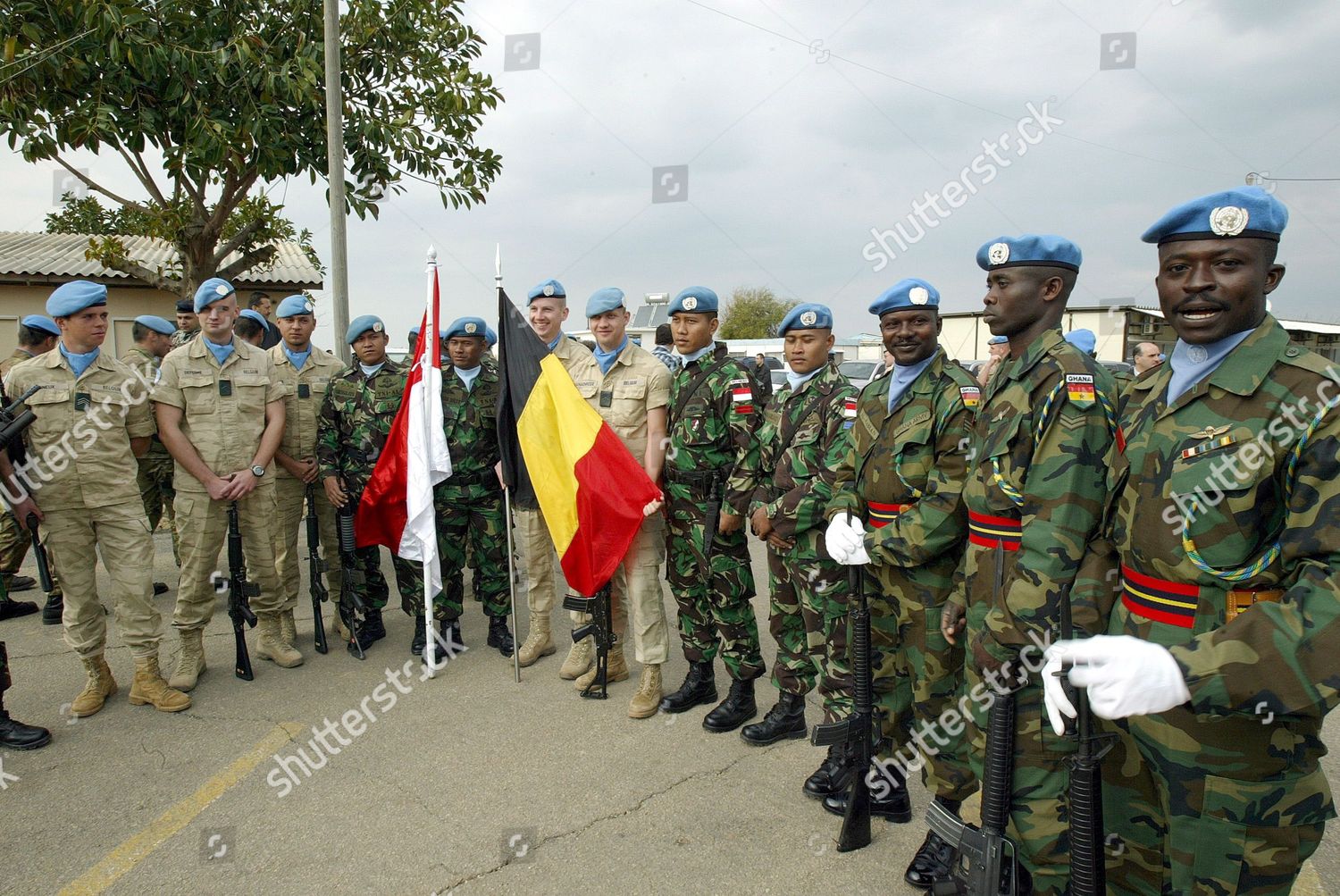 Soldiers Un Peacekeeping Forces Pose Photographers Editorial Stock ...