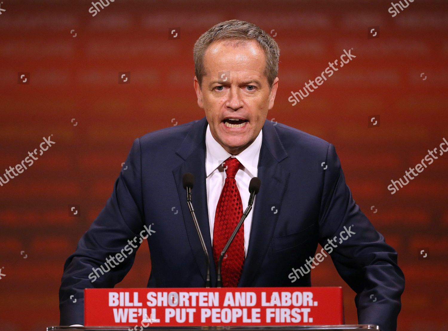 Australian Labor Party Alp Leader Bill Editorial Stock Photo - Stock ...