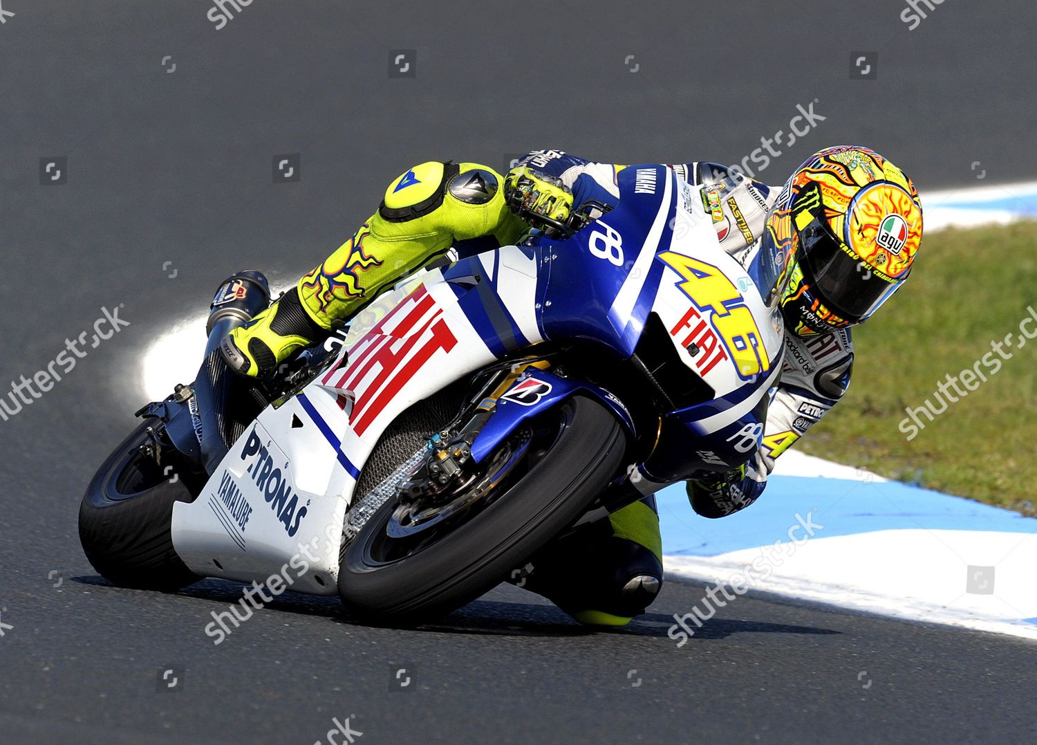 Valentino Rossi Italy Team Fiat Yamaha Editorial Stock Photo - Stock ...