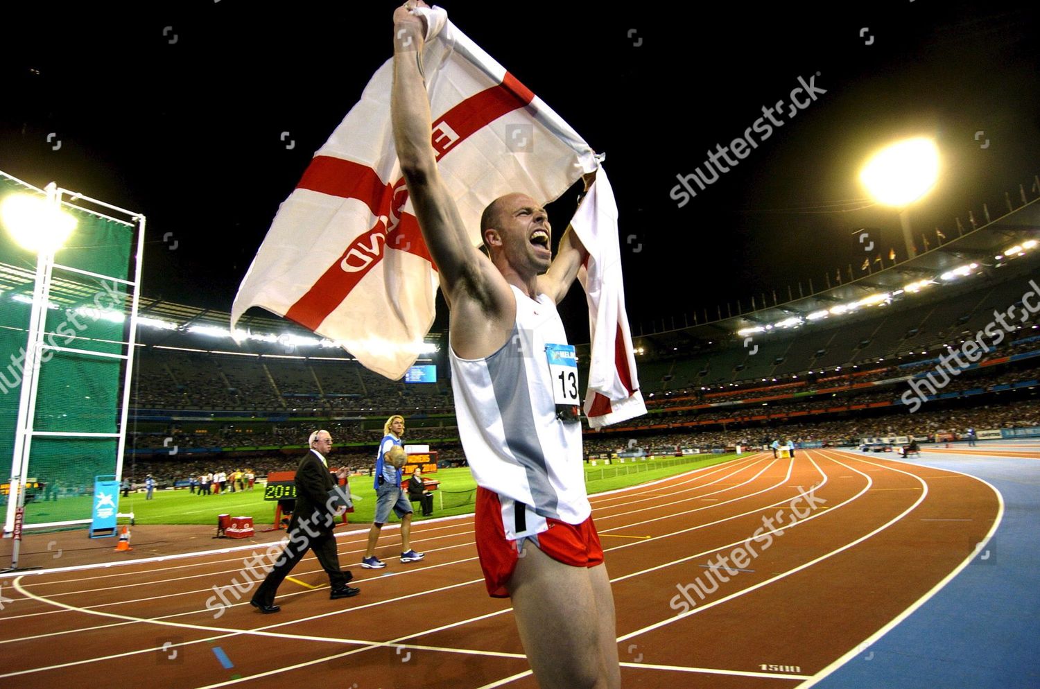 Dean Macey England Celebrates Winning Gold Editorial Stock Photo ...