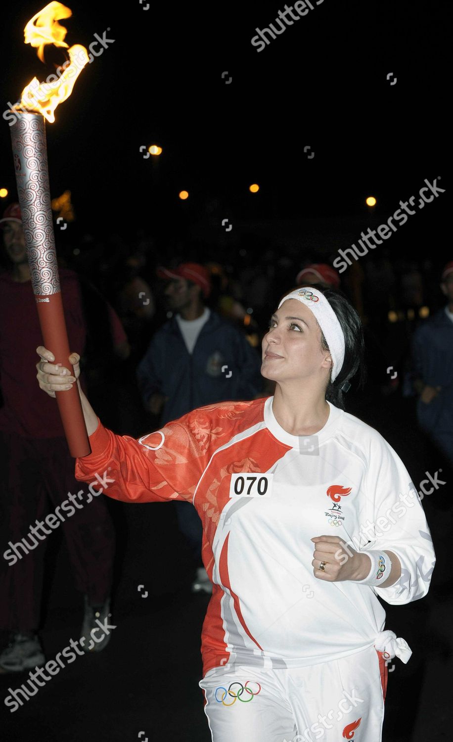 Syrian Actress Sulaf Fawakherji Runs Flame Editorial Stock Photo ...