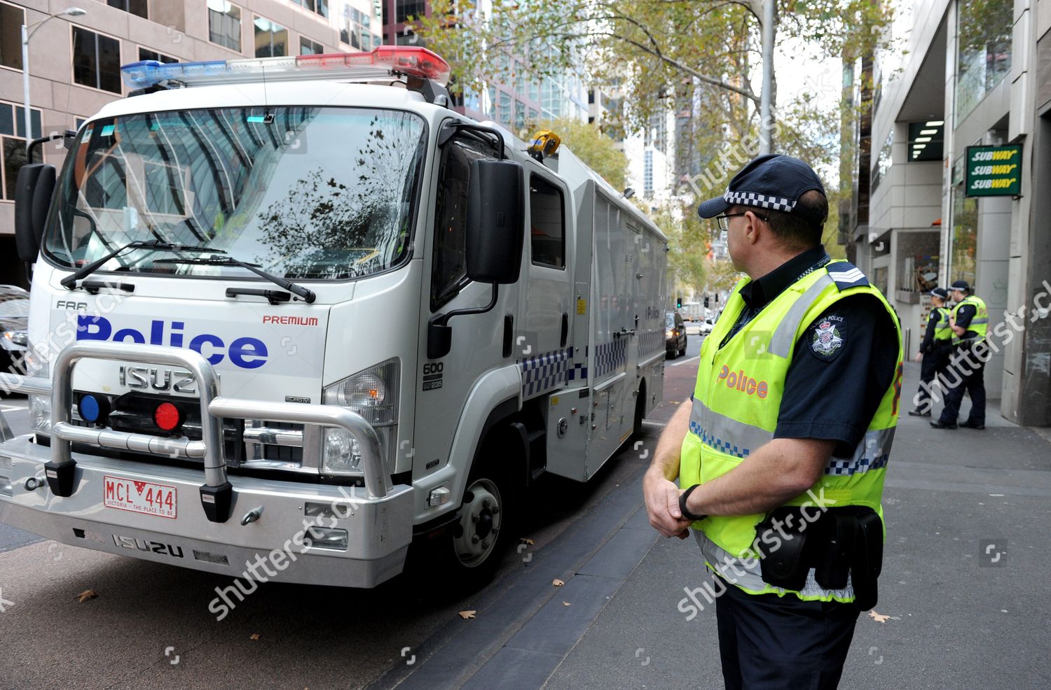 Victoria Police Van Carries Five Men Editorial Stock Photo - Stock ...