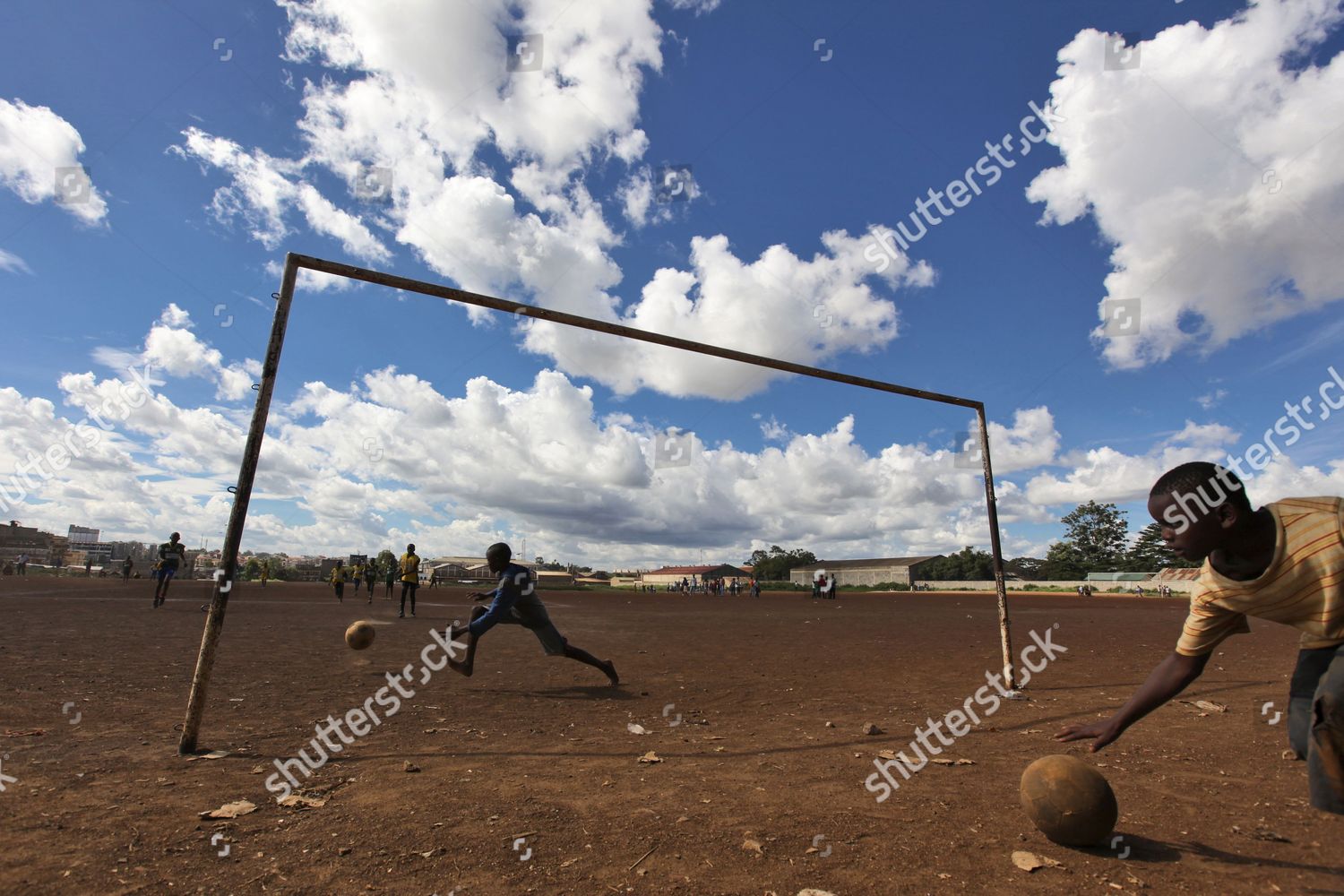 Boys Local Slum Soccer Teams Practice Editorial Stock Photo - Stock ...