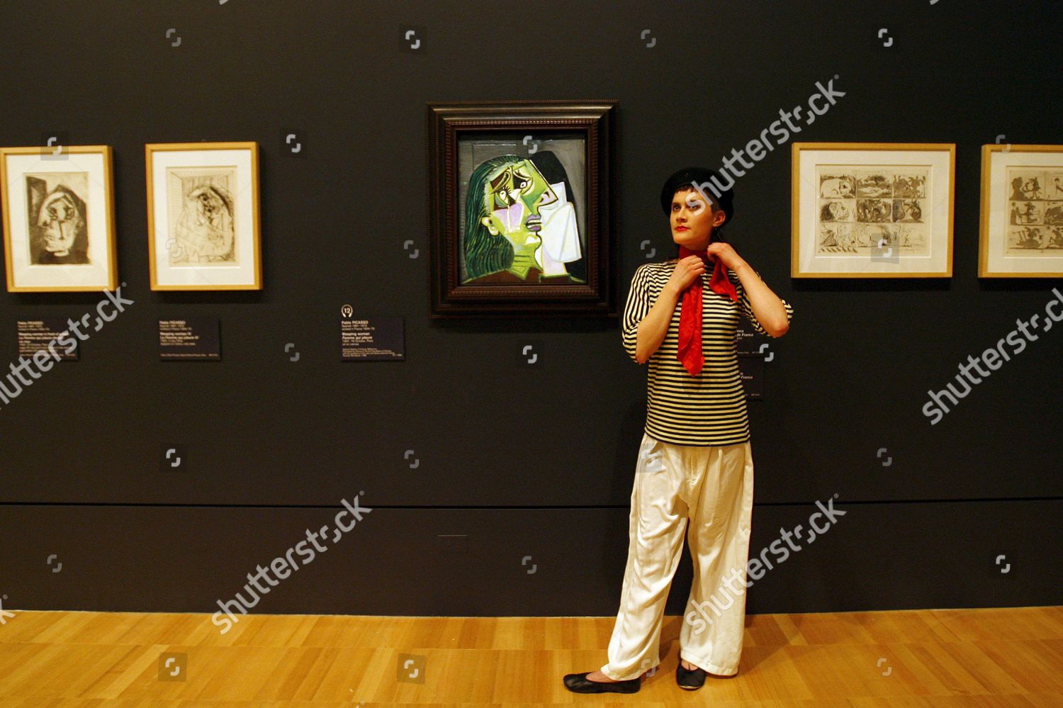 Model Poses Front Pablo Picassos Weeping Editorial Stock Photo - Stock ...