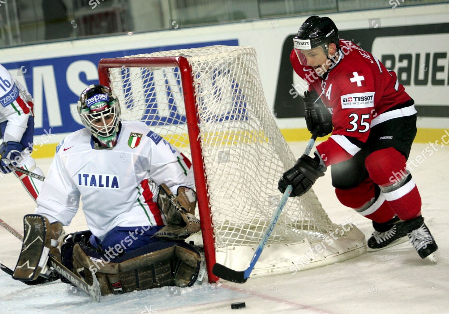 Swiss Ice Hockey Team Player Sandy Editorial Stock Photo - Stock Image ...