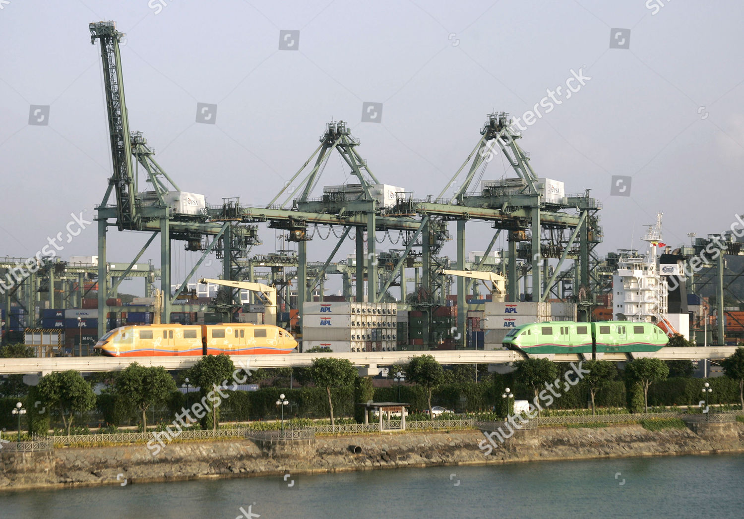 Sentosa Express Monorail Train Front Container Editorial Stock Photo ...