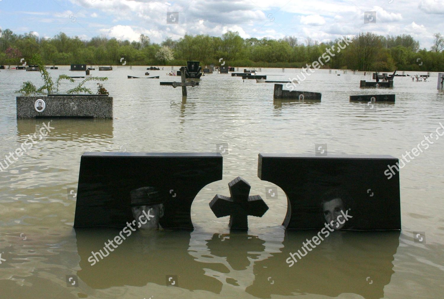 General View Graveyard Flooded By Rivers Editorial Stock Photo - Stock ...