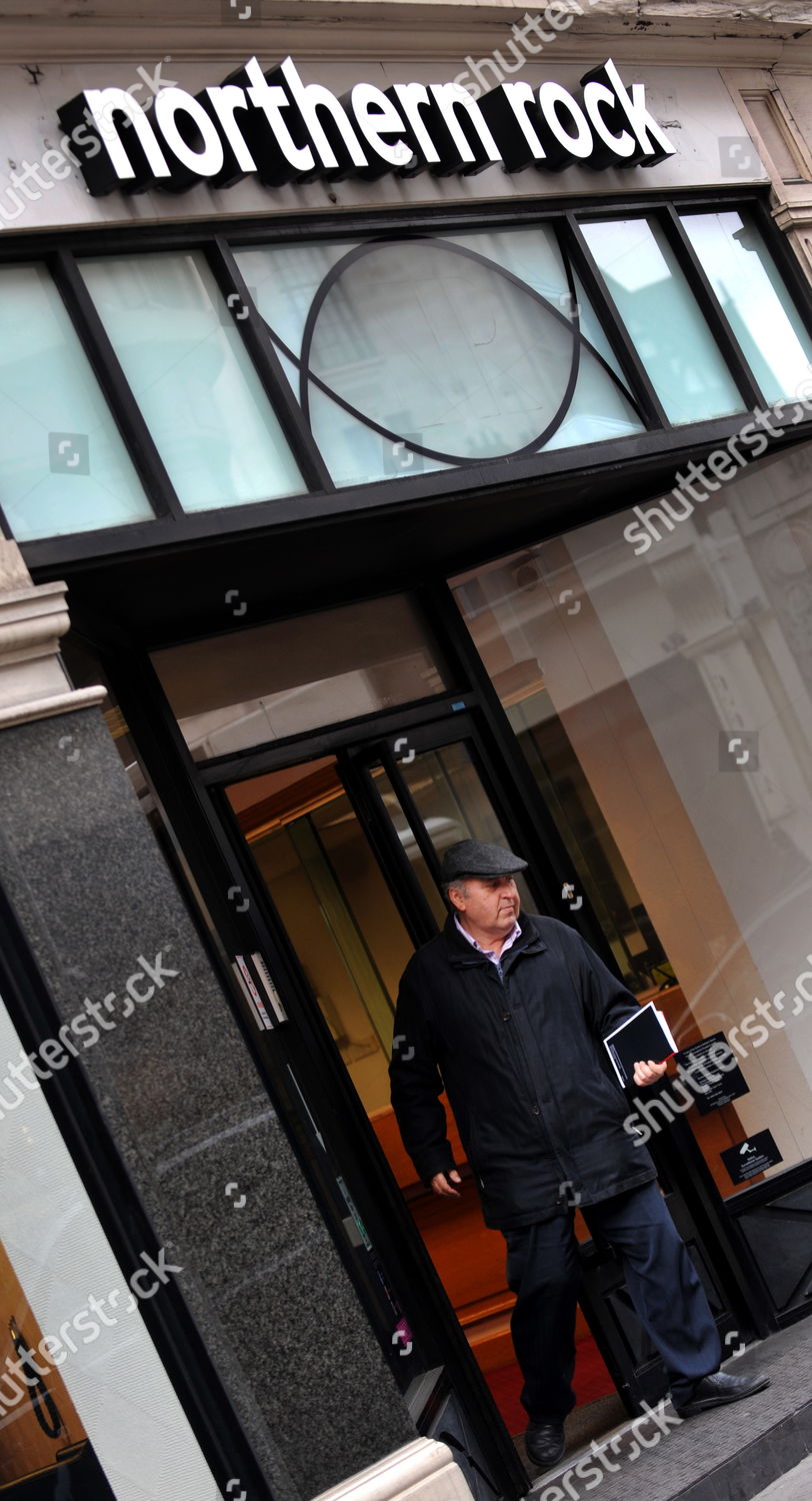 Customer Exits Northern Rock Bank Branch Editorial Stock Photo - Stock ...