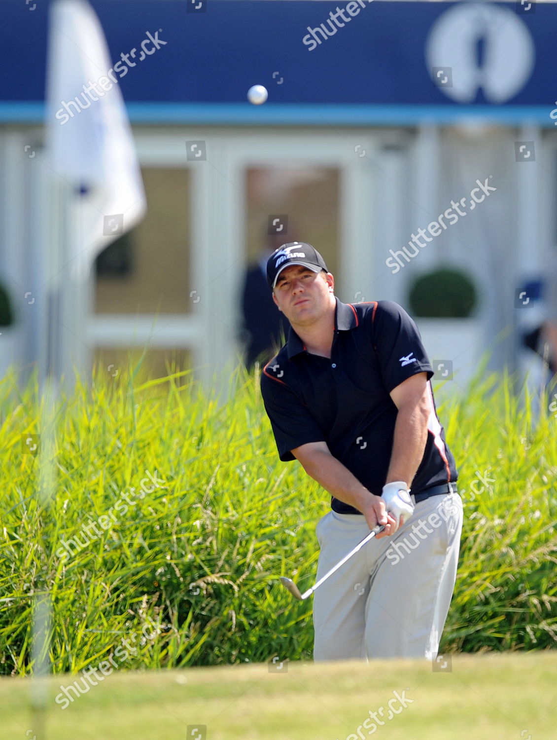 Britains Ian Corfield Chips Onto Green Editorial Stock Photo - Stock ...