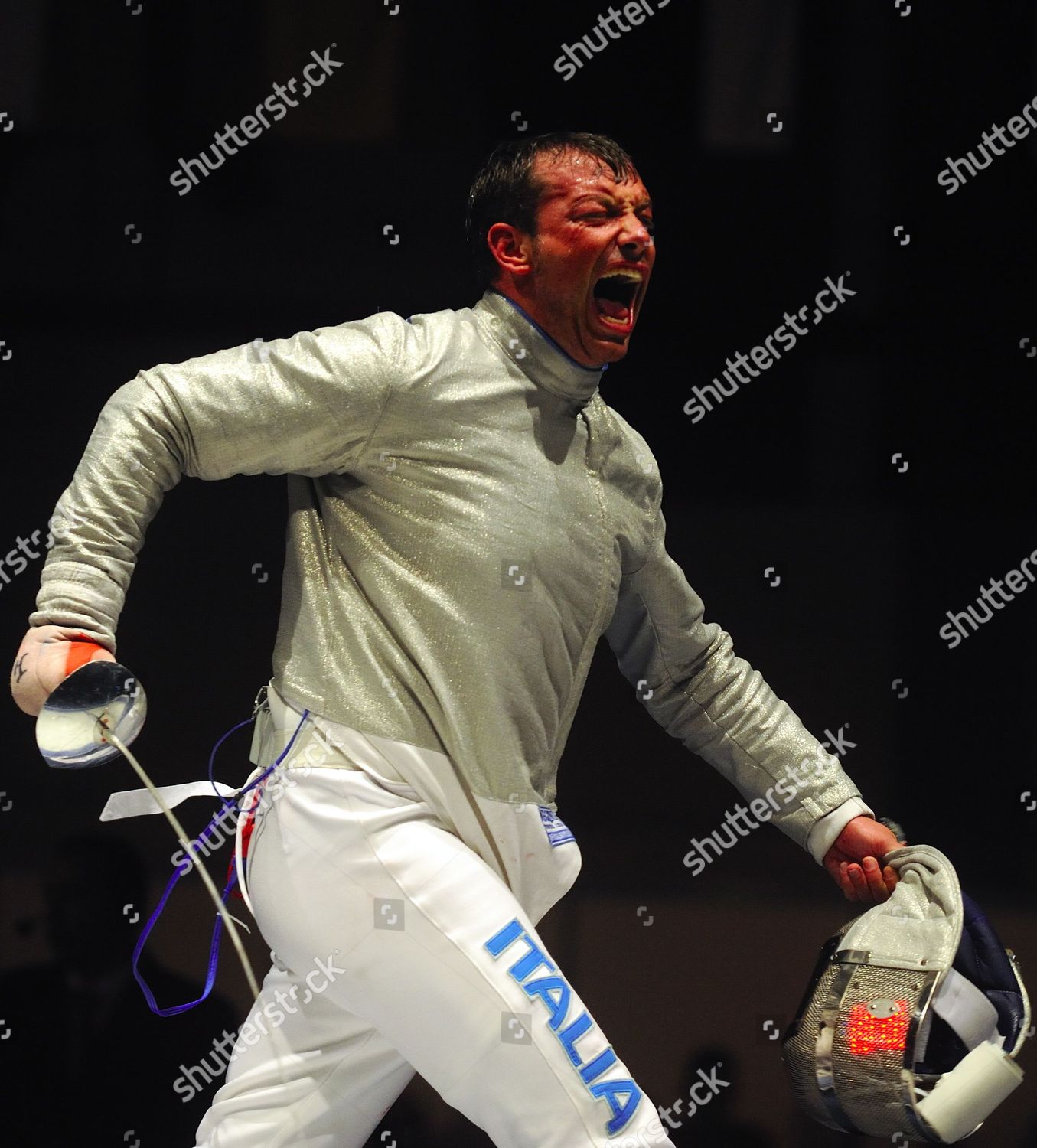 Luigi Tarantino Italy Celebrates Point Over Editorial Stock Photo ...