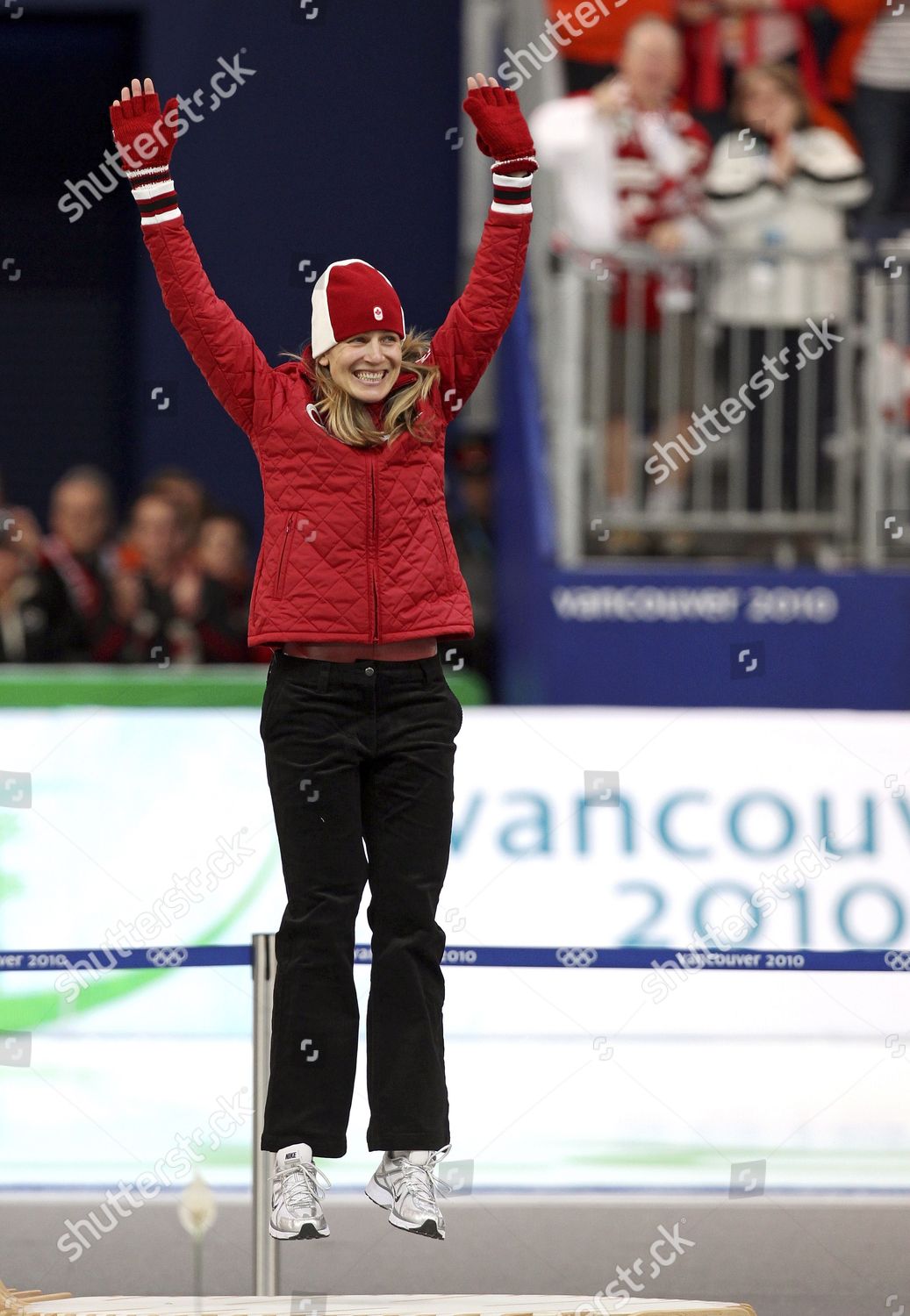 Kristina Groves Canada Celebrates On Podium Editorial Stock Photo ...