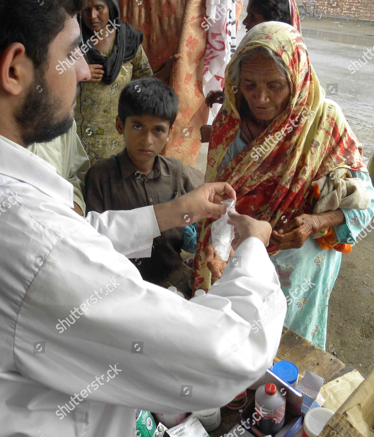 Flood Victims Suffering Waterborne Diseases Receive Editorial Stock ...
