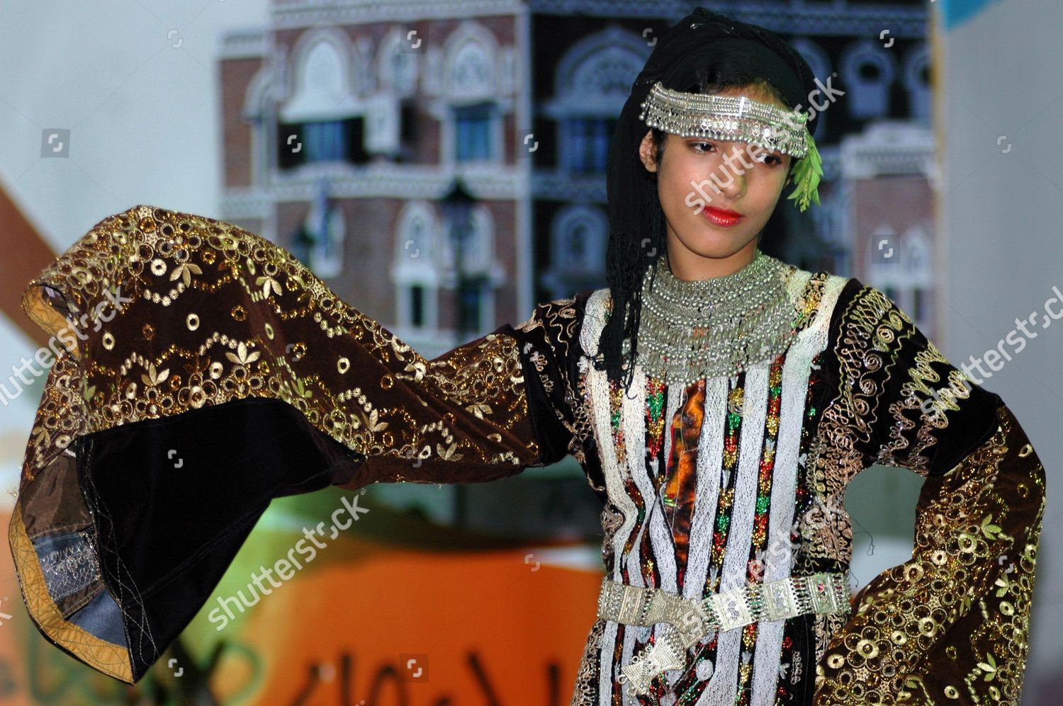 Yemeni Girl Wears Traditional Clothes Silver Editorial Stock Photo ...