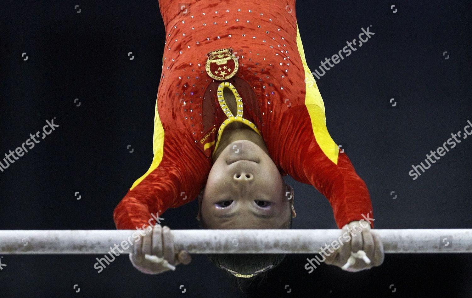 Chinese Gymnast Kexin He Performs Uneven Editorial Stock Photo - Stock ...