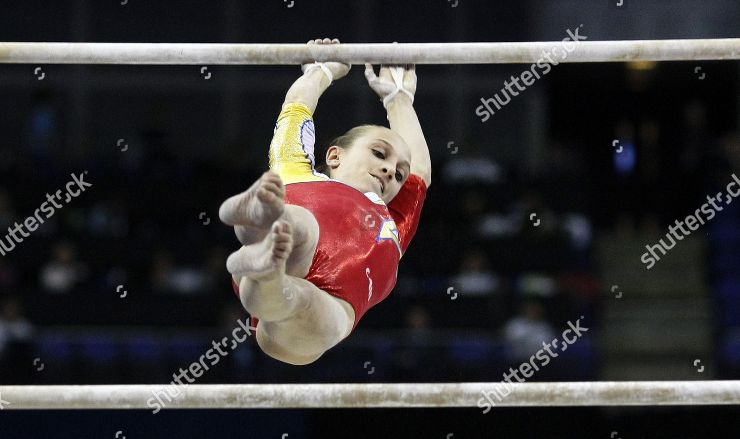 Romanian Gymnast Ana Porgras Performs Uneven Editorial Stock Photo ...