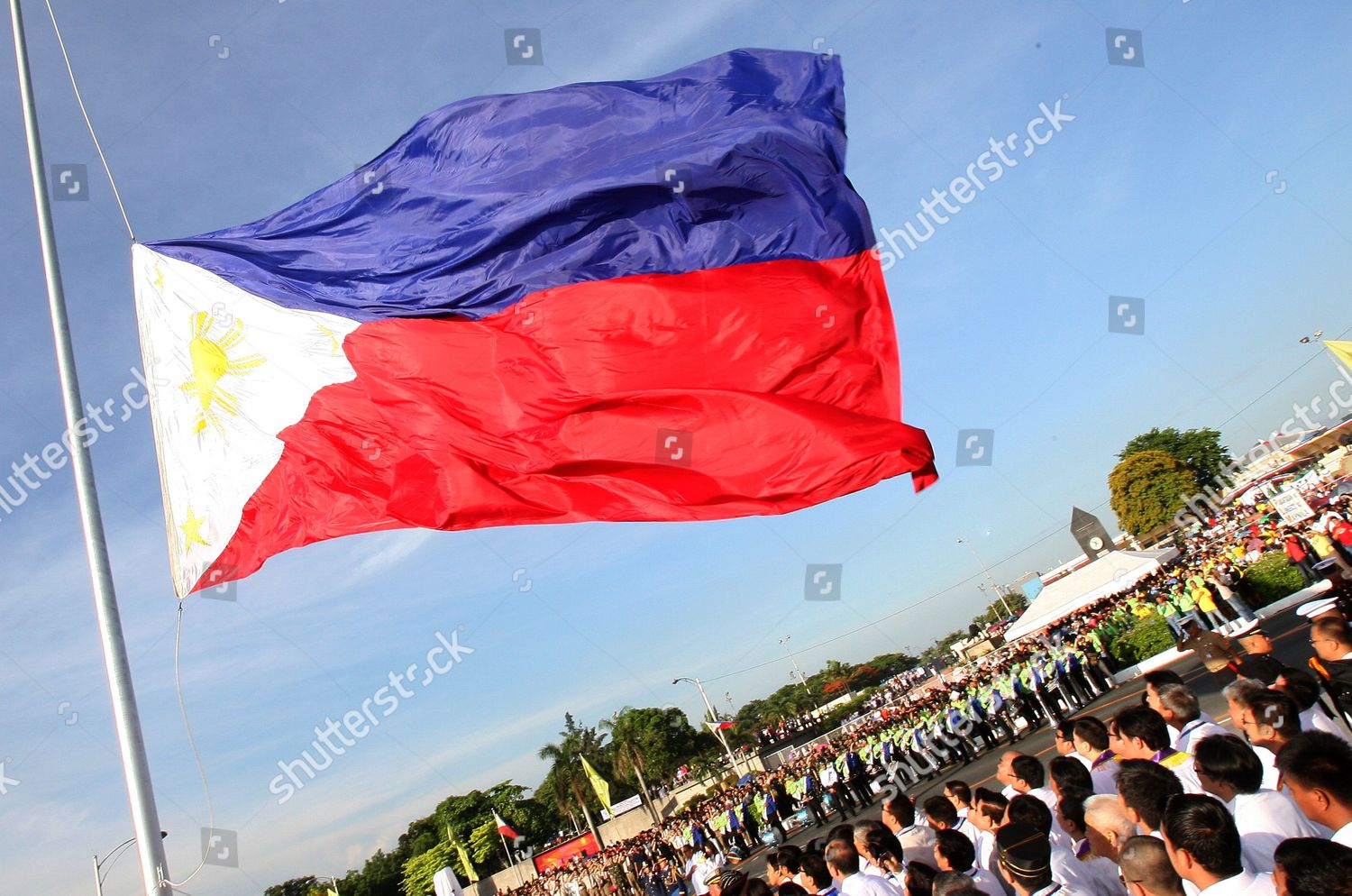 Government Officials Lead Flag Raising Ceremony Editorial Stock Photo ...