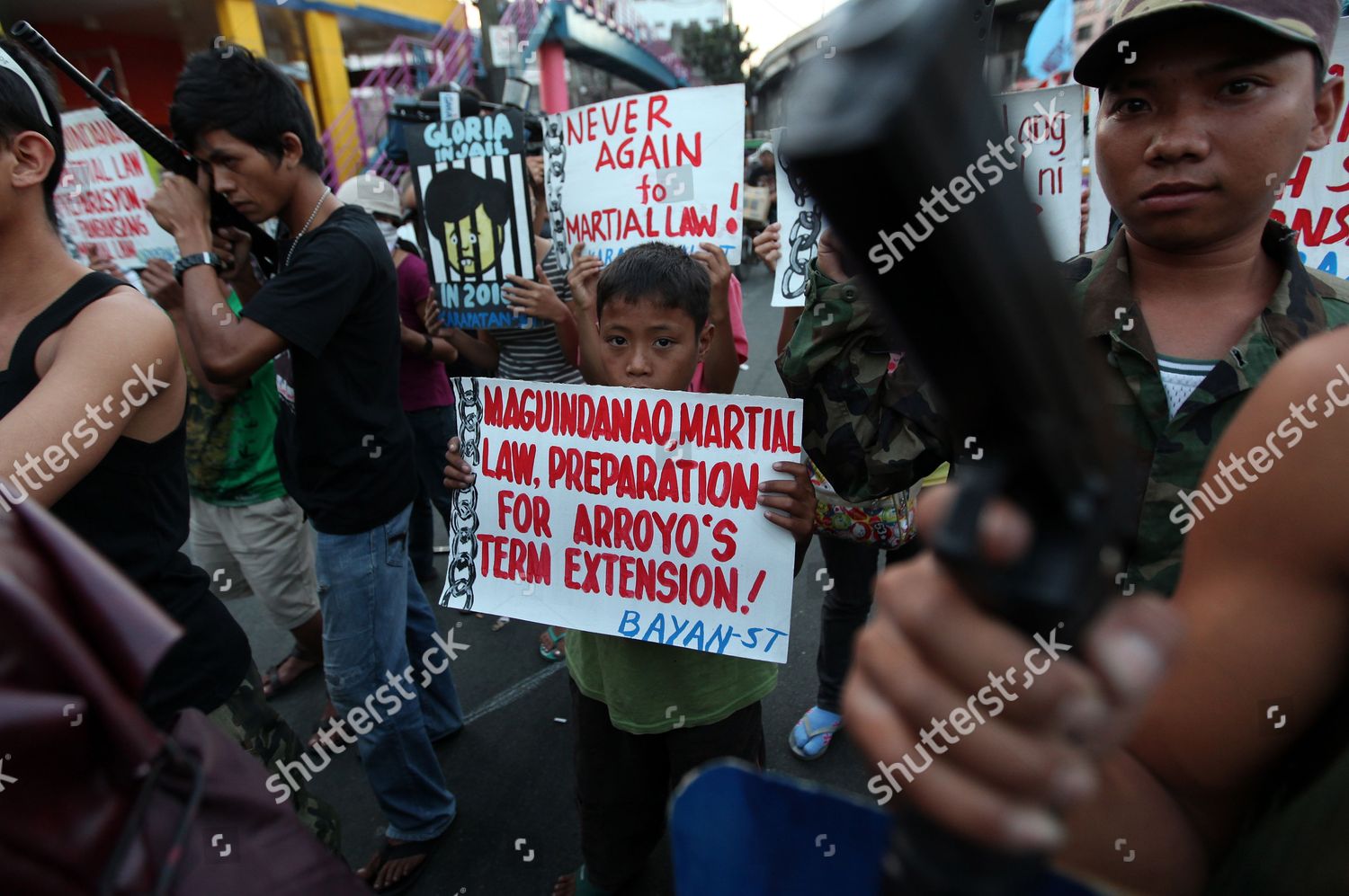 Filipino Militant Students Stage Protest Rally Editorial Stock Photo ...