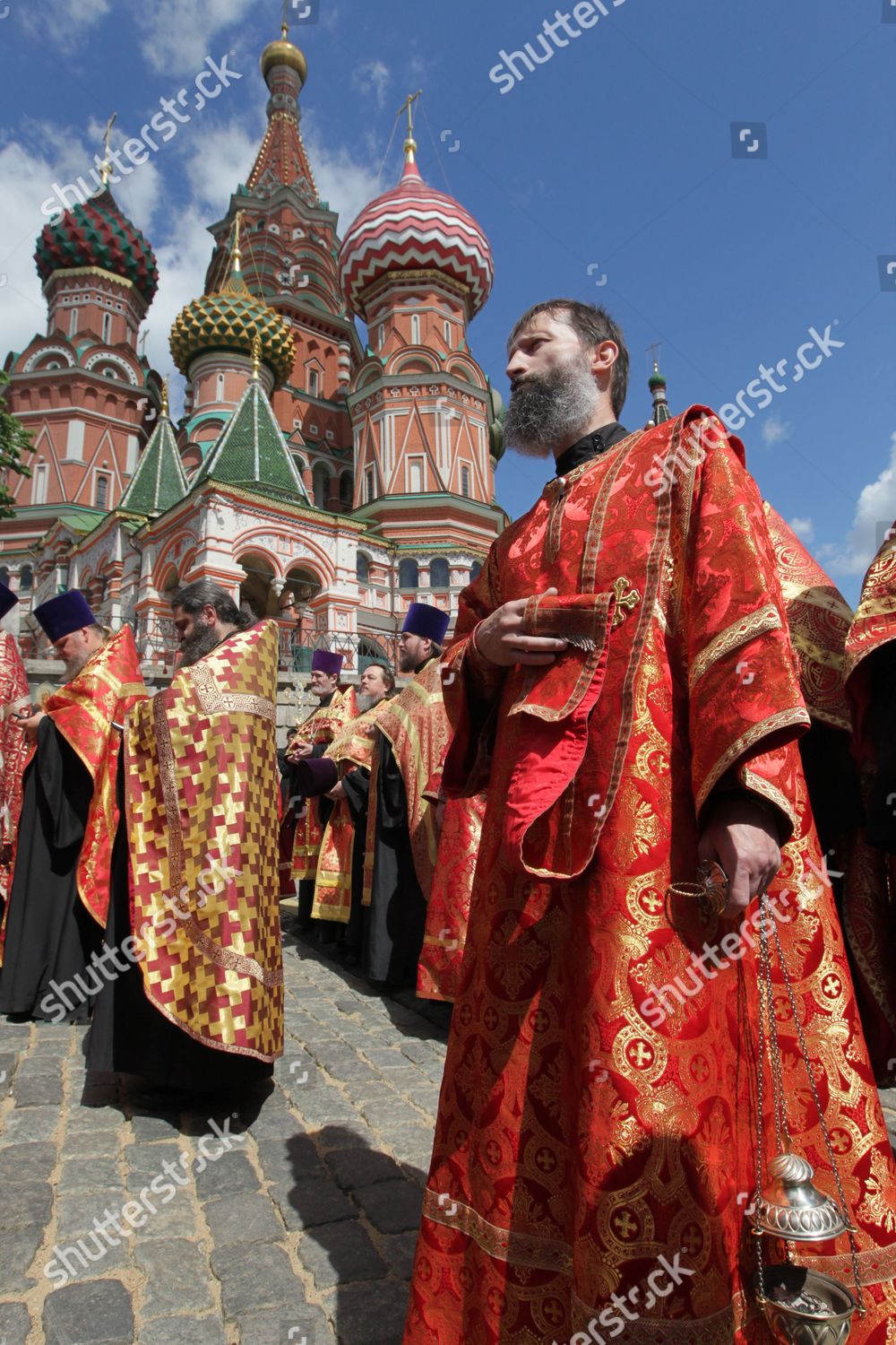 Russian Orthodox Church Priests Attend Celebrations Editorial Stock ...
