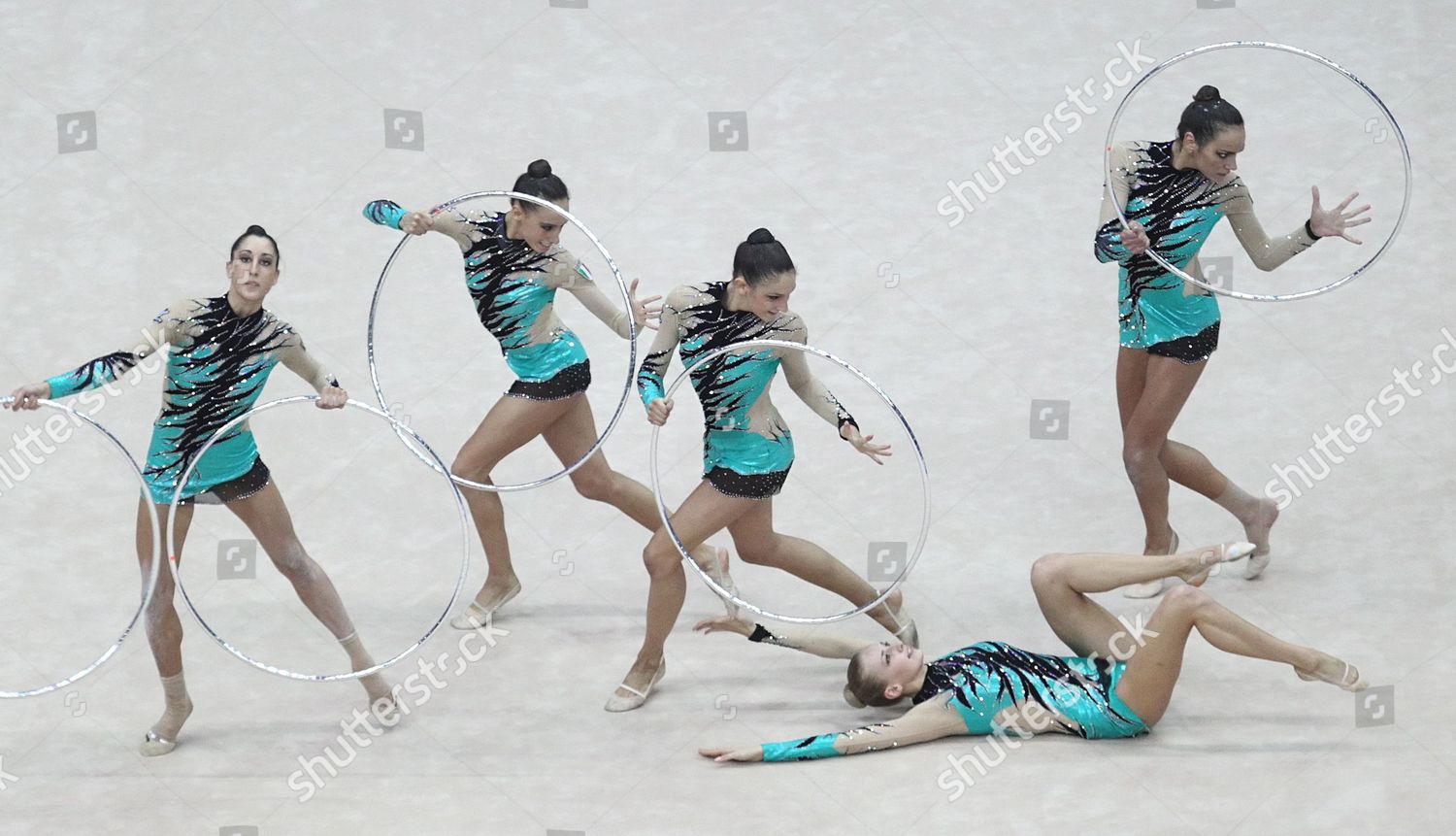 Gymnasts Italian Team Perform During Team Editorial Stock Photo - Stock ...