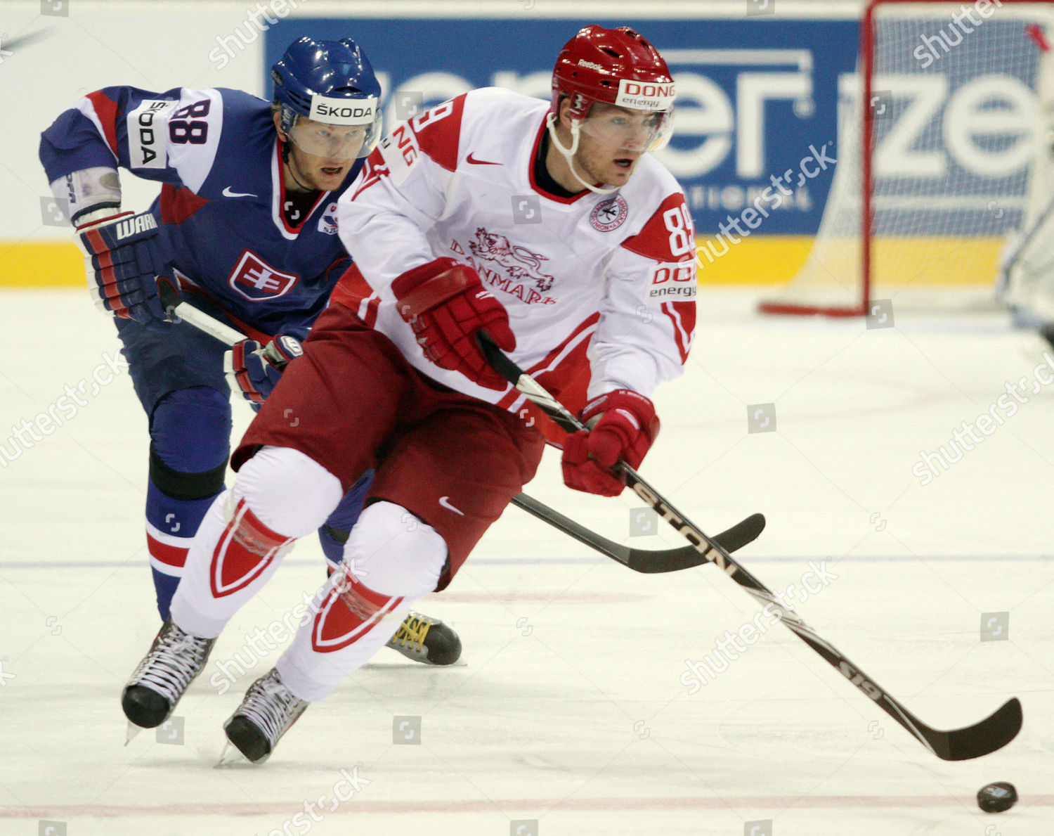 Marcel Hossa L Slovakia Vies Puck Editorial Stock Photo - Stock Image ...