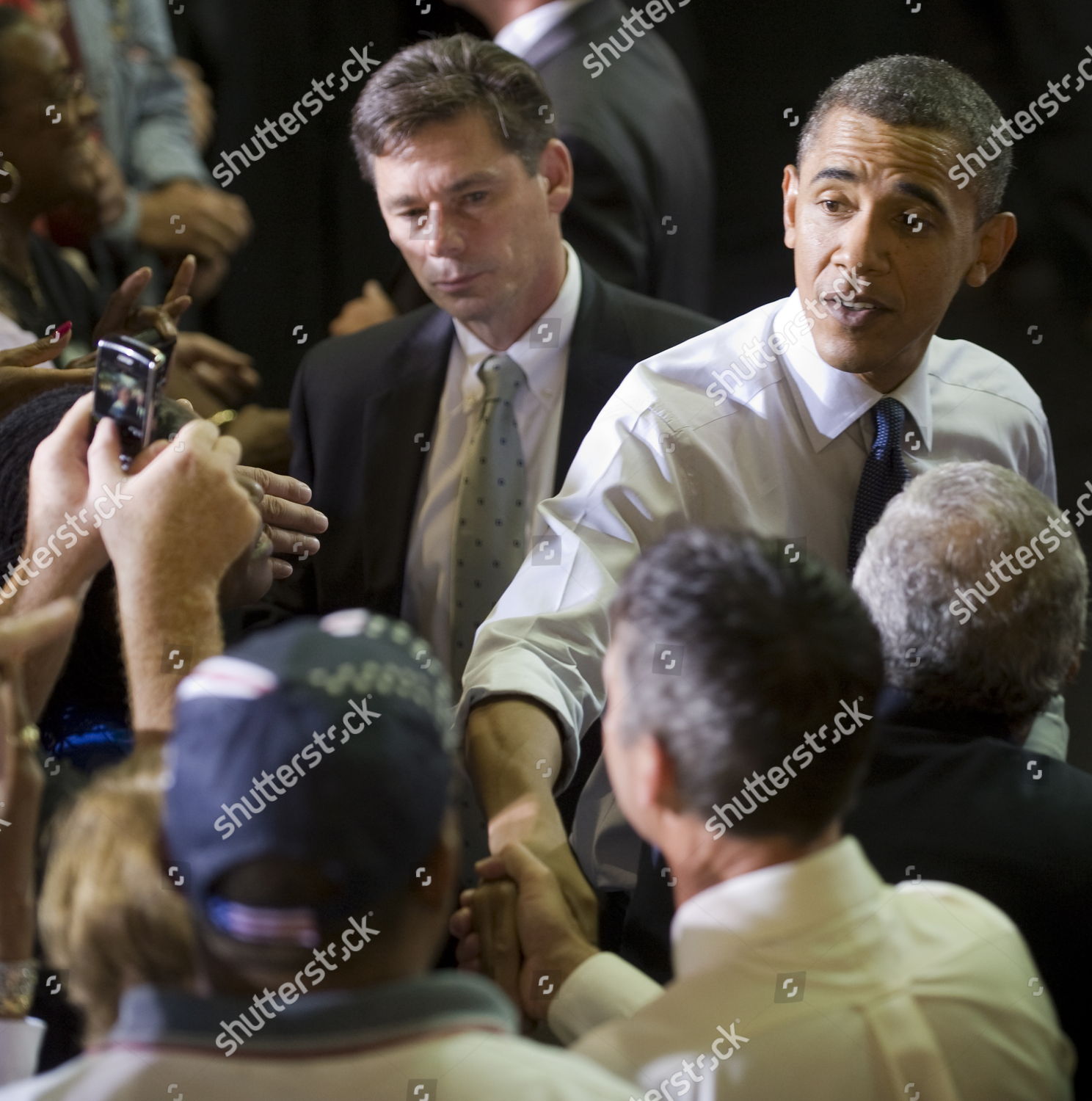 Us President Barack Obama Greets Ford Editorial Stock Photo - Stock ...