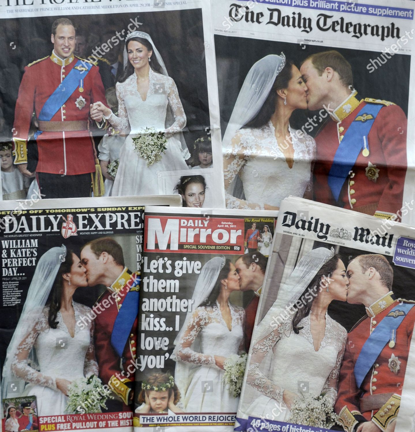 British Newspapers Front Pages Seen London Editorial Stock Photo ...