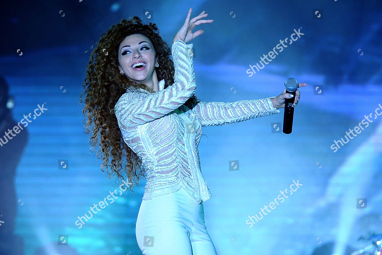 Lebanese Singer Myriam Fares Performs During Editorial Stock Photo ...