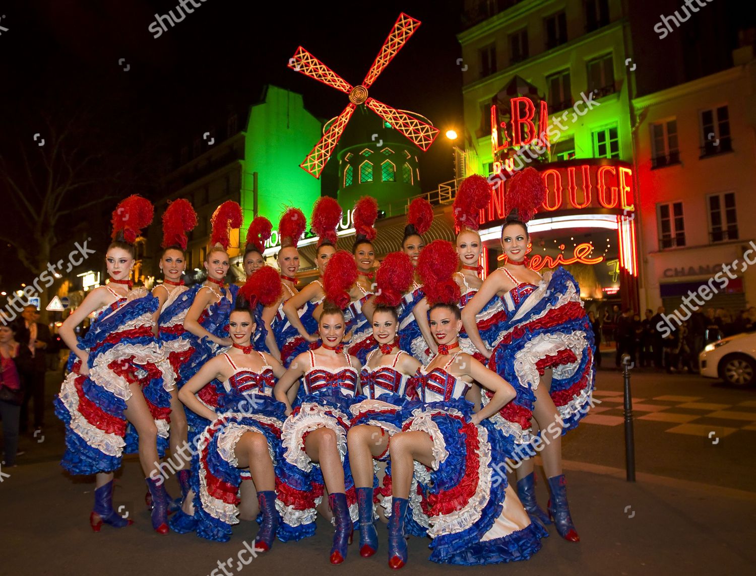 French Cancan Dancers Famous Moulin Rouge Editorial Stock Photo - Stock ...