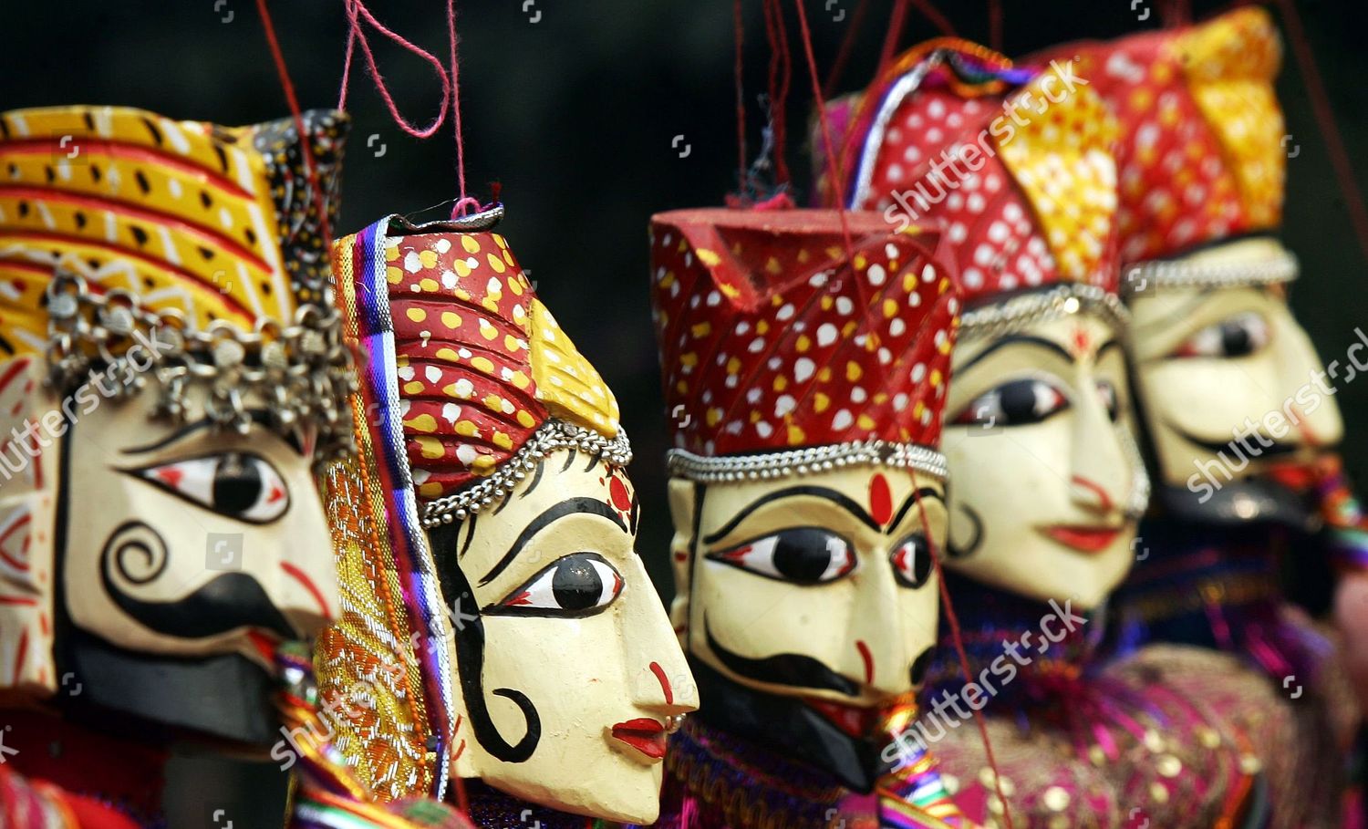Traditional Puppets Seen During Inauguration Crafts Editorial Stock ...