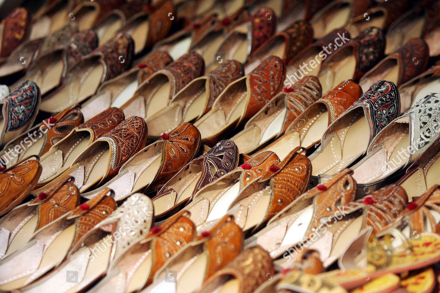 Traditional Footwear Seen During Inauguration Crafts Editorial Stock ...