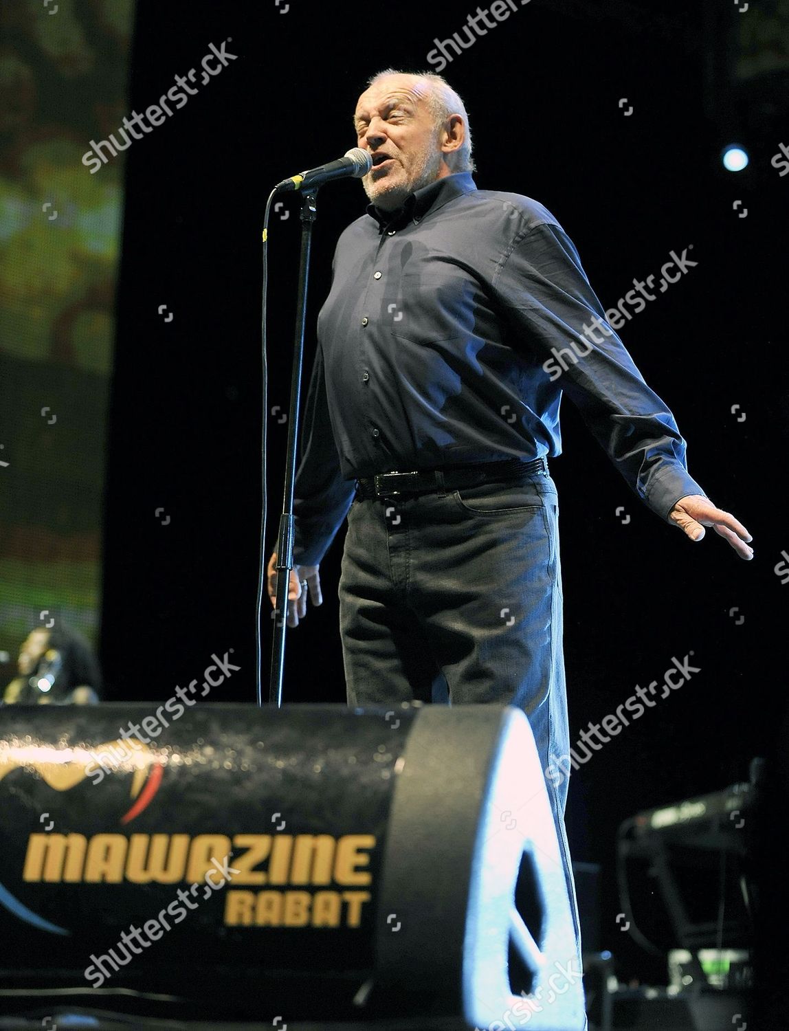 British Singer Joe Cocker Performs During Editorial Stock Photo - Stock ...