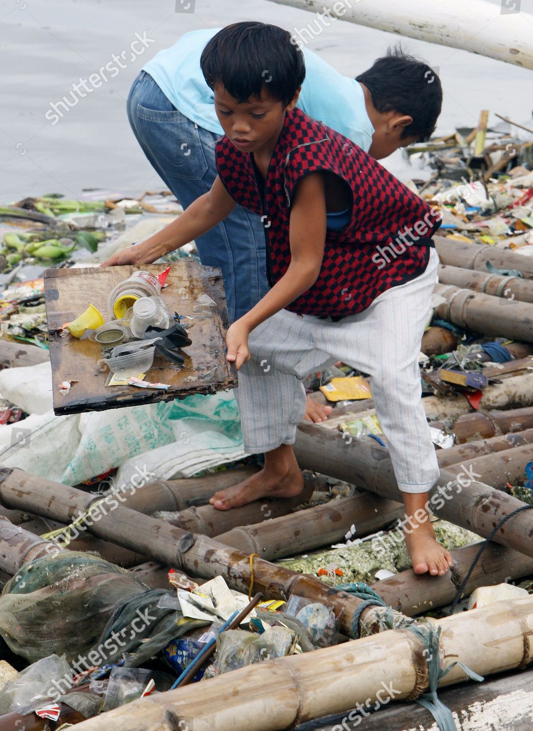 Filipino Boy Looks Recyclable Material Which Editorial Stock Photo ...