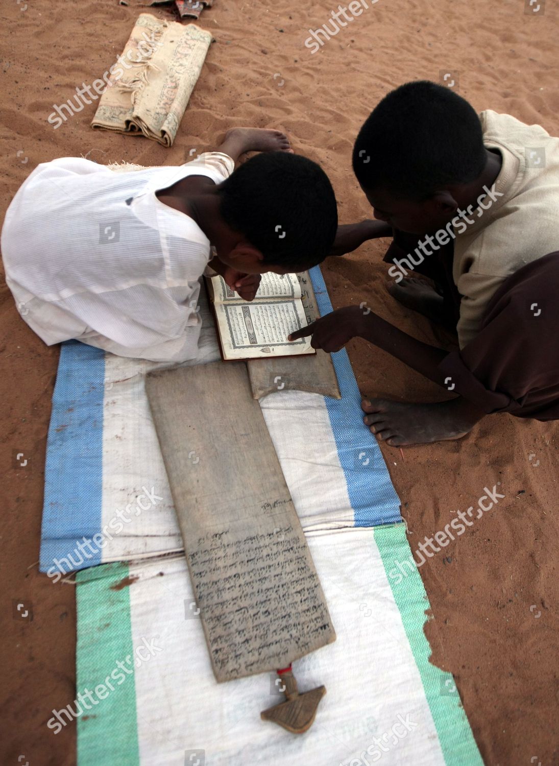 Koranic Students Read Their Wooden Boards Editorial Stock Photo - Stock ...