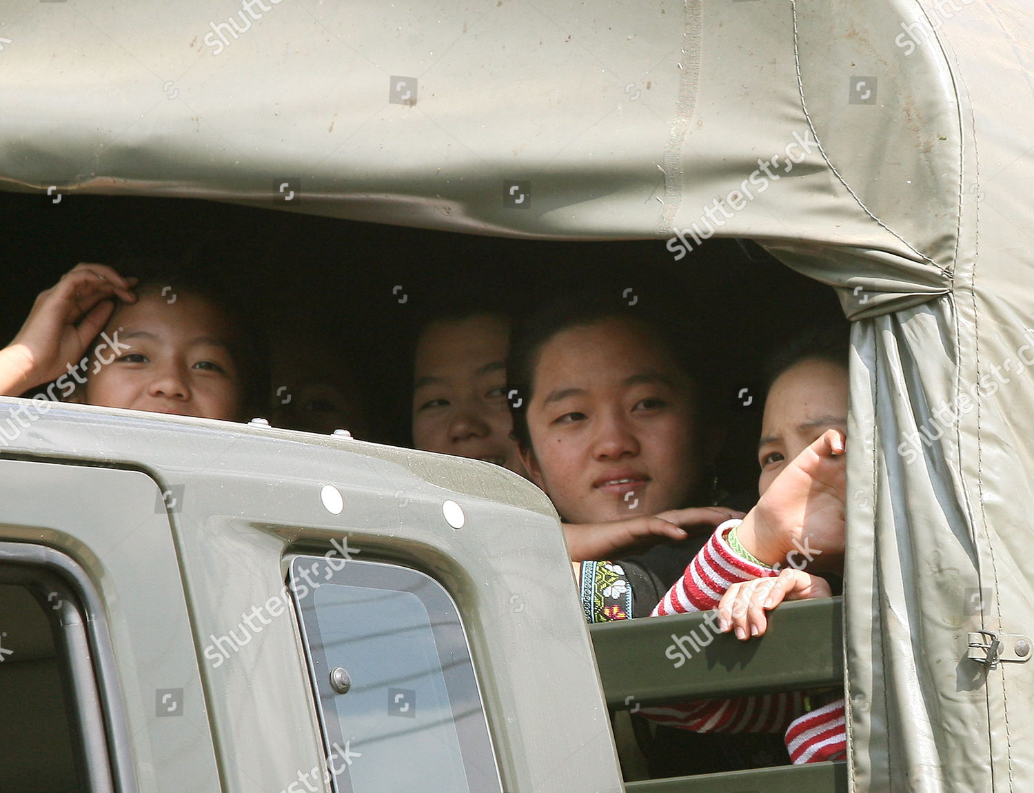Hmong Refugees Inside Military Truck Leave Editorial Stock Photo ...