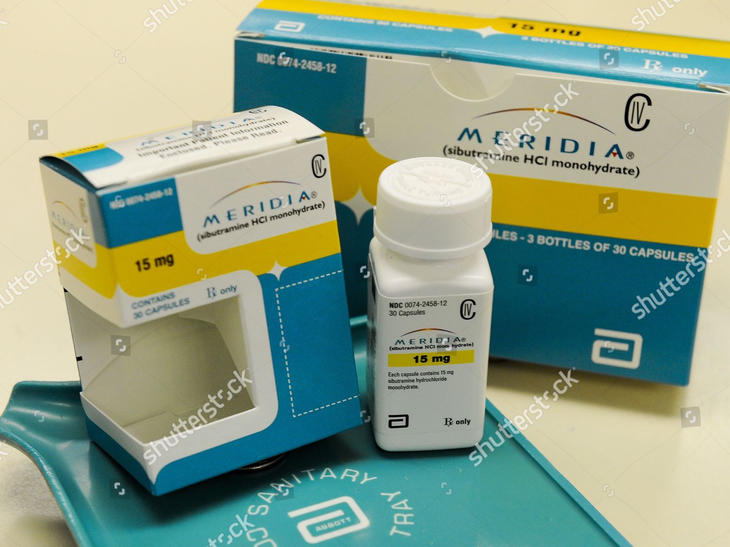 Bottle Containing 30 Day Supply Meridia Editorial Stock Photo - Stock ...