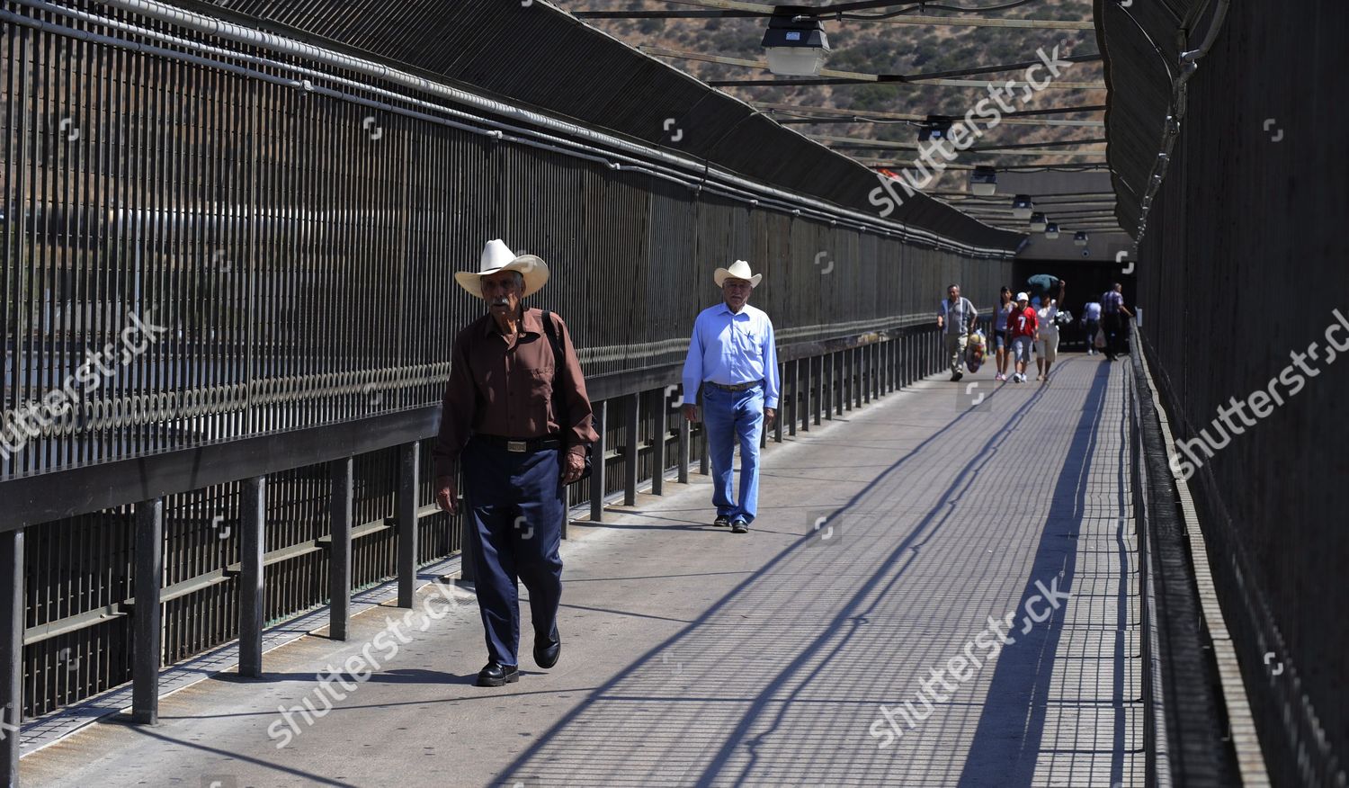 Visitors Mexico Walk Along Elevated Walkway Editorial Stock Photo ...