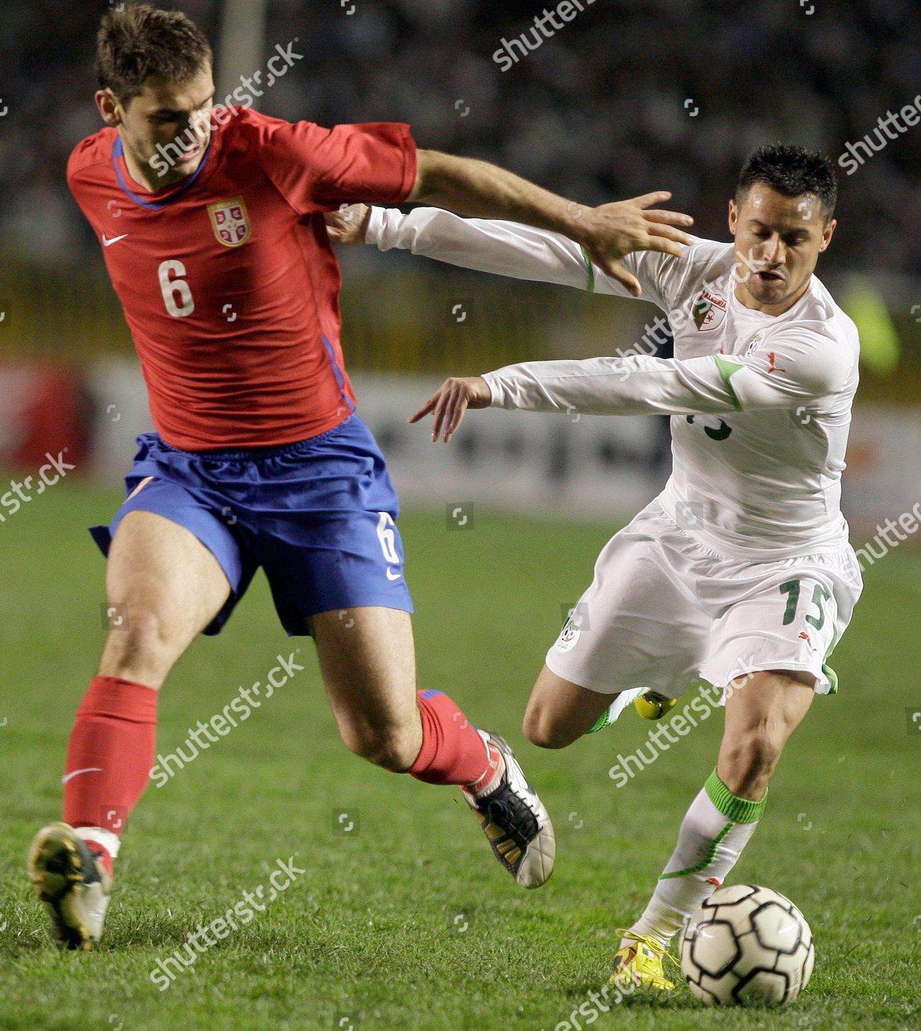 Algerian Player Karim Ziani R Fights Editorial Stock Photo - Stock ...