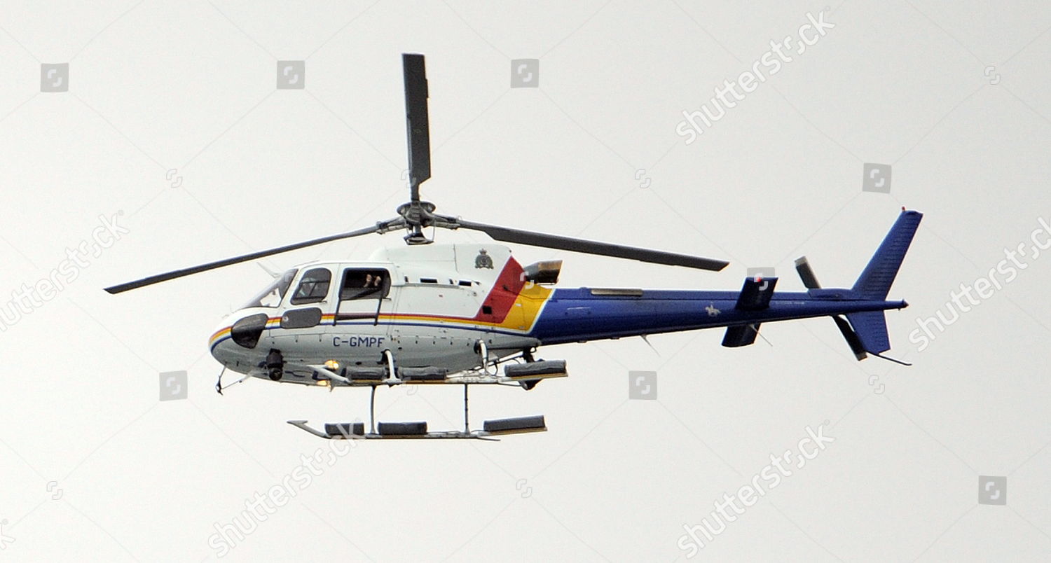 Royal Canadian Mounted Police Helicopter Hovers Editorial Stock Photo ...