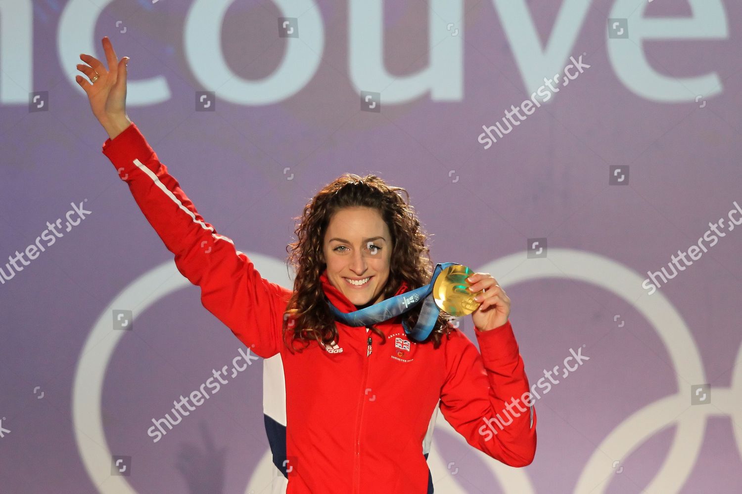 Womens Skeleton Gold Medalist Amy Williams Editorial Stock Photo ...