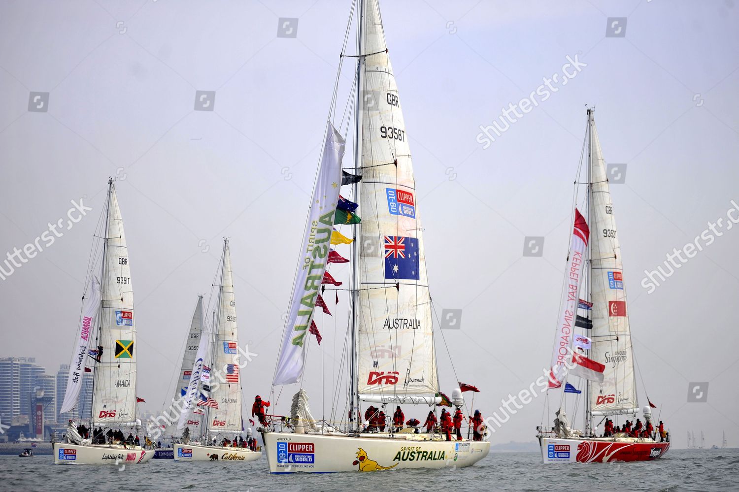 Ocean Racing Yachts Parade They Start Editorial Stock Photo - Stock ...