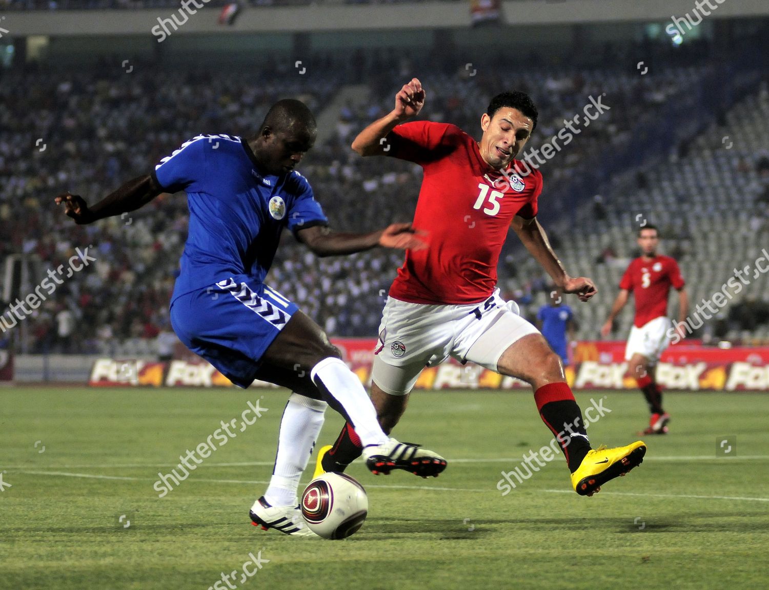Egypts Player Gedo R Fights Ball Editorial Stock Photo - Stock Image ...