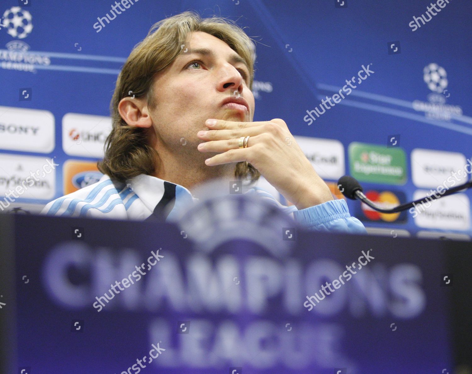 Gabriel Heinze Player Olympique Marseille Attends Editorial Stock Photo ...