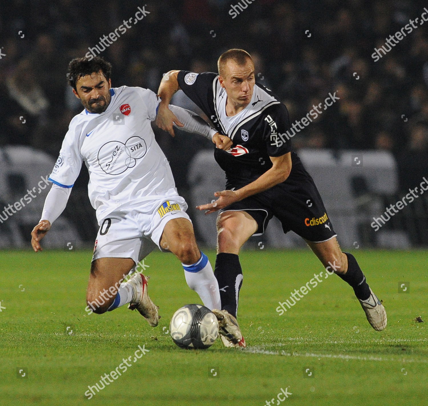 Bordeauxs Mathieu R Challenges Ball Valenciennes Editorial Stock Photo ...